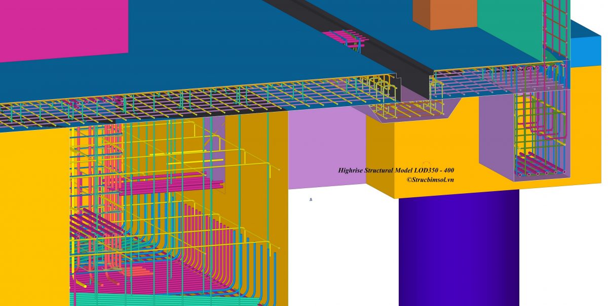 Highrise Structural BIM Model (LOD350-400) – Structural BIM Solutions
