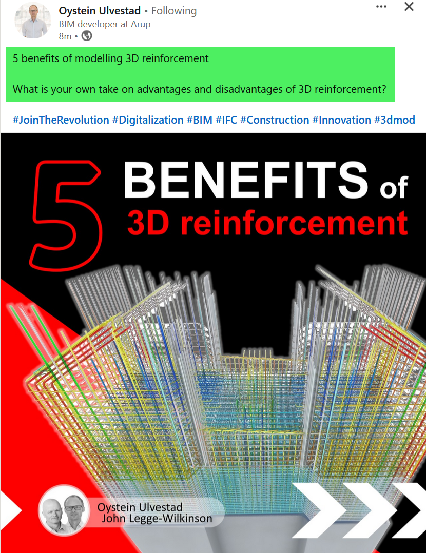 #BIM #OpenBIM: 5 Benefits of modelling 3D reinforcement… – Structural ...
